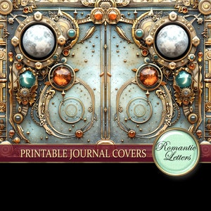 Printable Journal Covers Digital Printable Book Cover Fantasy Magic ...