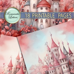 Printable Decoupage Paper Floral Digital Scrapbook Album Paper Fairy ...