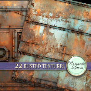 Rust Metal Texture Steampunk Printable Paper Pack Scrapbook Printable ...