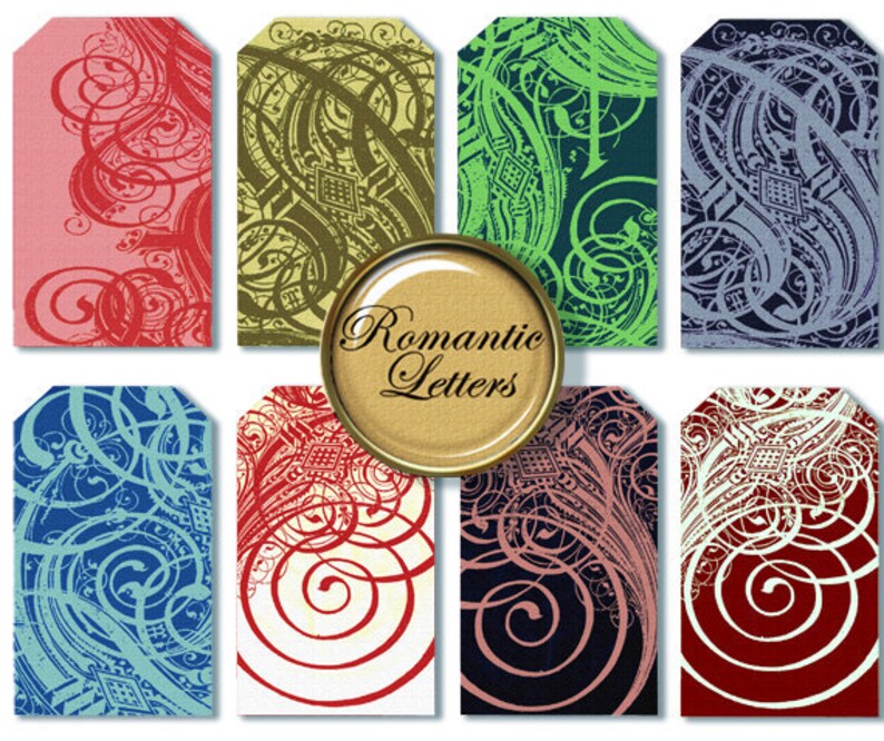 Printable Gift Tag Printable Digital Greeting Card Tag Vintage - Etsy