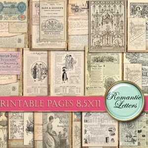 Digital Paper Pack Scrapbook Background Paper Digital Printable Journal ...