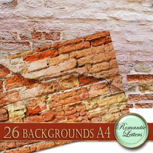 Brick Wall Digital Scrapbook Paper Pack Printable Scrapbooking ...