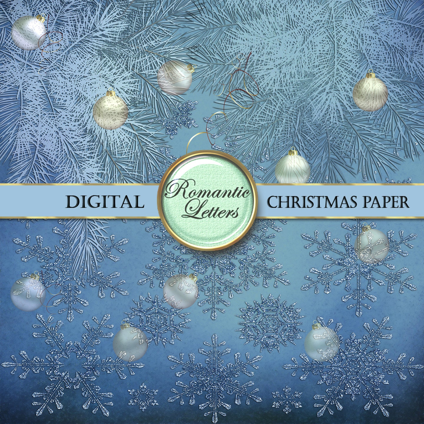Digital Paper Christmas Scrapbook Paper Digital Backdrop Printable ...