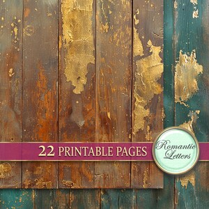 Wood Texture Digital Paper Pack Digital Scrapbooking Paper Background ...