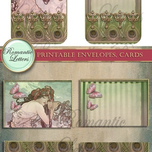 Printable Victorian Envelopes Printable Digital Collage Sheet Art ...