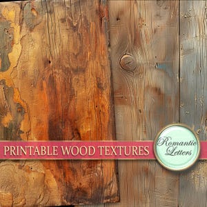 Digital Paper Wood Texture Background Digital Scrapbook Paper Digital ...