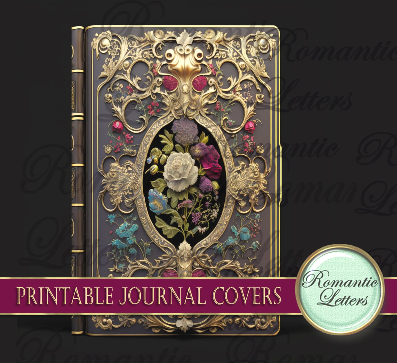 Printable Journal Covers Digital Scrapbooking Printable Junk Journal ...