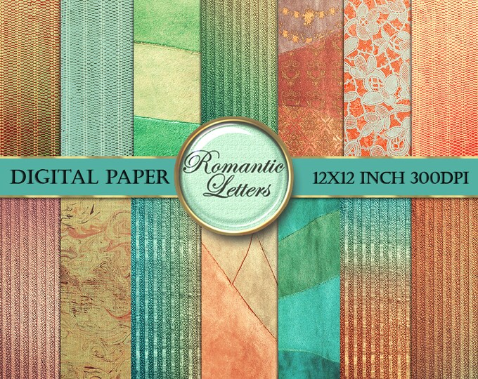 Digital Paper Pack Scrapbook Background Paper Pack Digital Backdrop ...