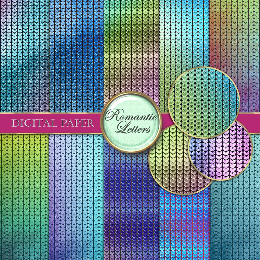 Sequins Digital Paper Scrapbook Background Paper Gold Digital Gold Foil ...