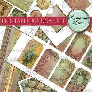 Printable Journal Pages A4 Printable Scrapbook Kit Paper 8.5x11 ...