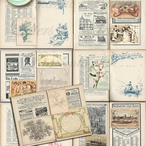 Digital Paper Pack Scrapbook Background Paper Digital Printable Journal ...