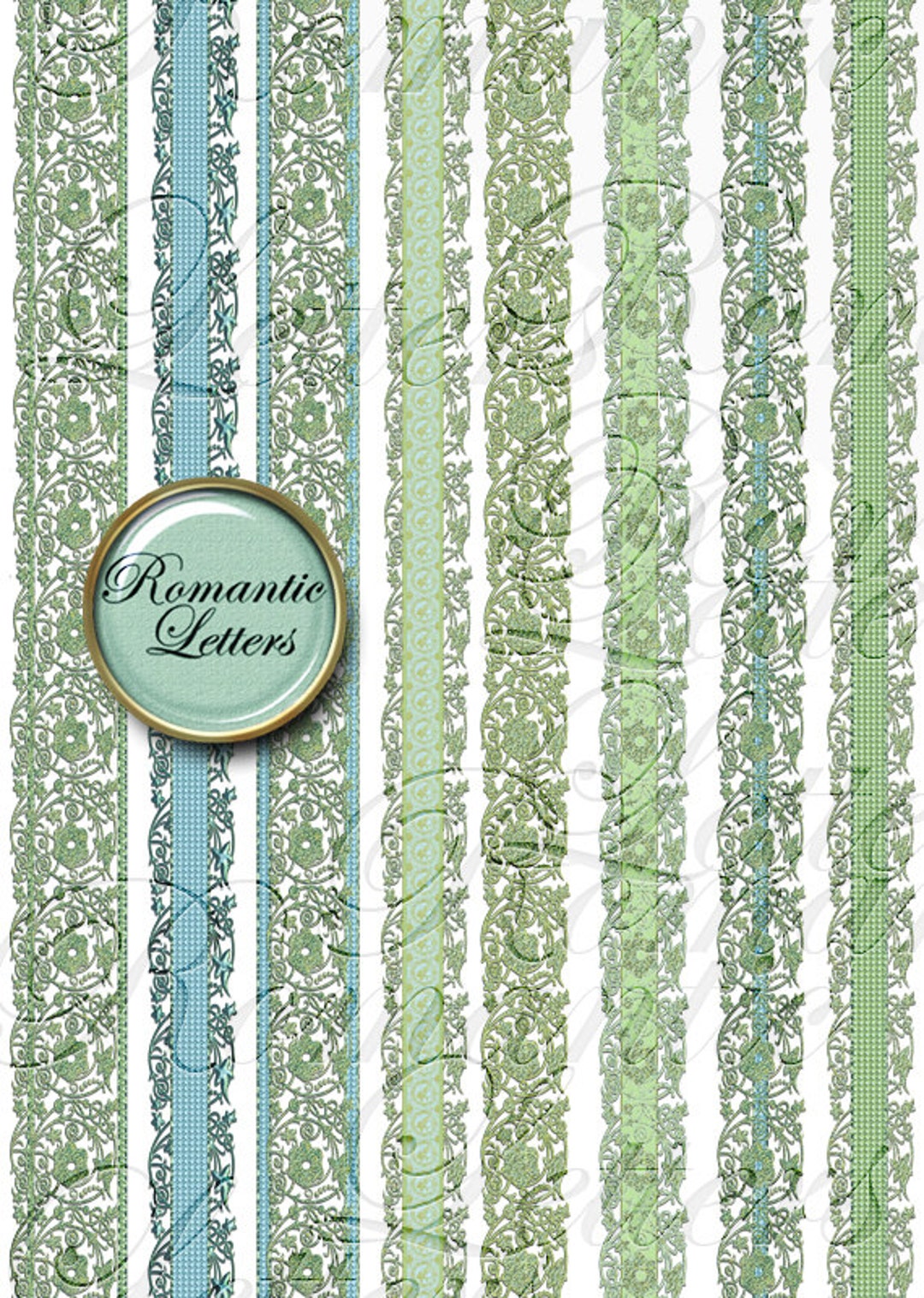 Digital Scrapbook Clip Art Border Scrapbook Digital Lace Ribbon Clip ...