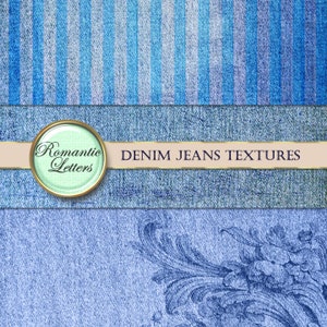Denim Digital Paper Jeans Scrapbook Background Digital Paper Pack Denim ...