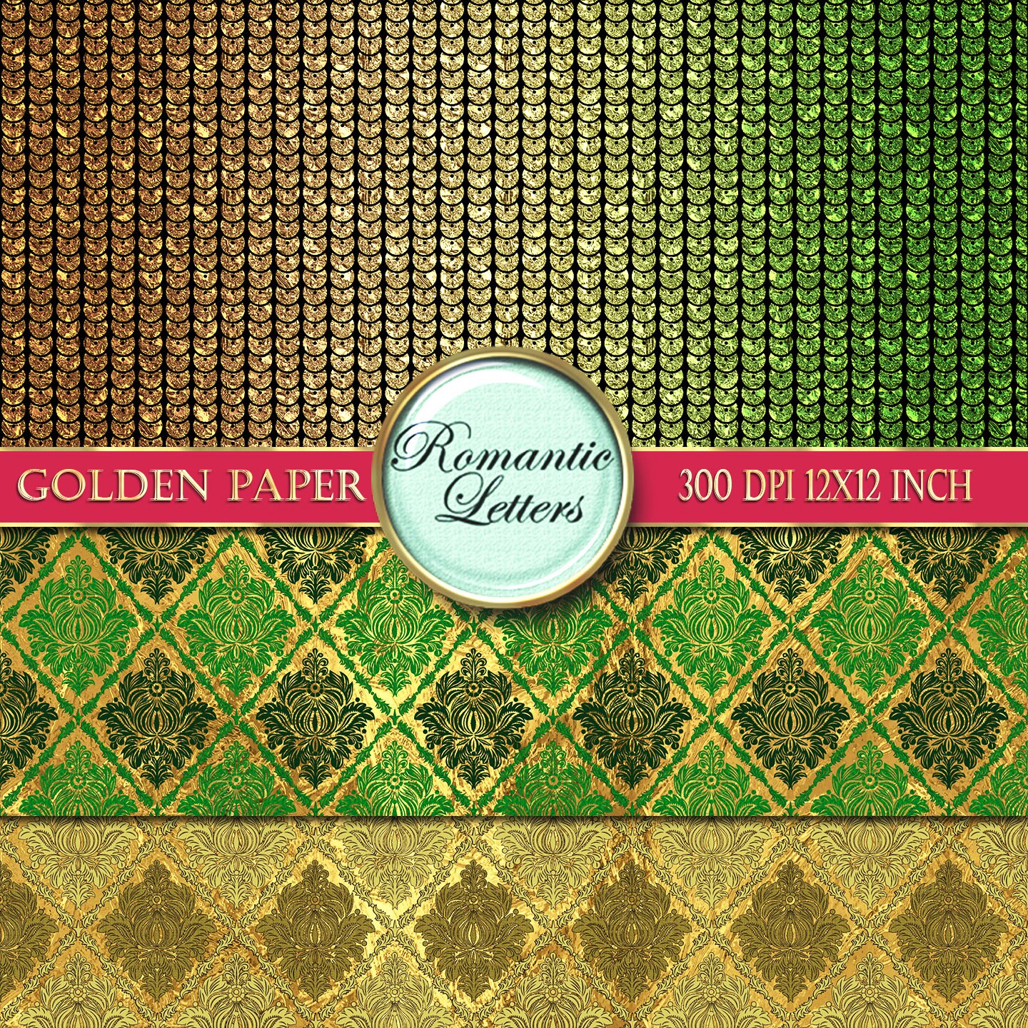 Digital Damask Digital Printable Paper Pack Digital Scrapbook | Etsy