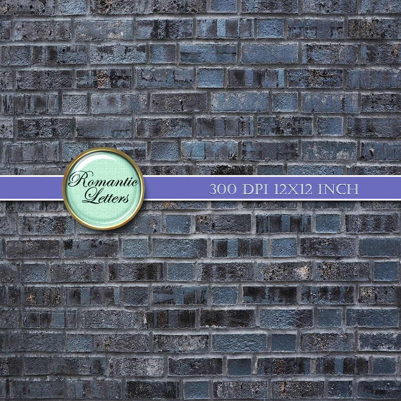 Brick Texture Digital Scrapbook Paper Pack Digital Backdrops Brick Wall ...