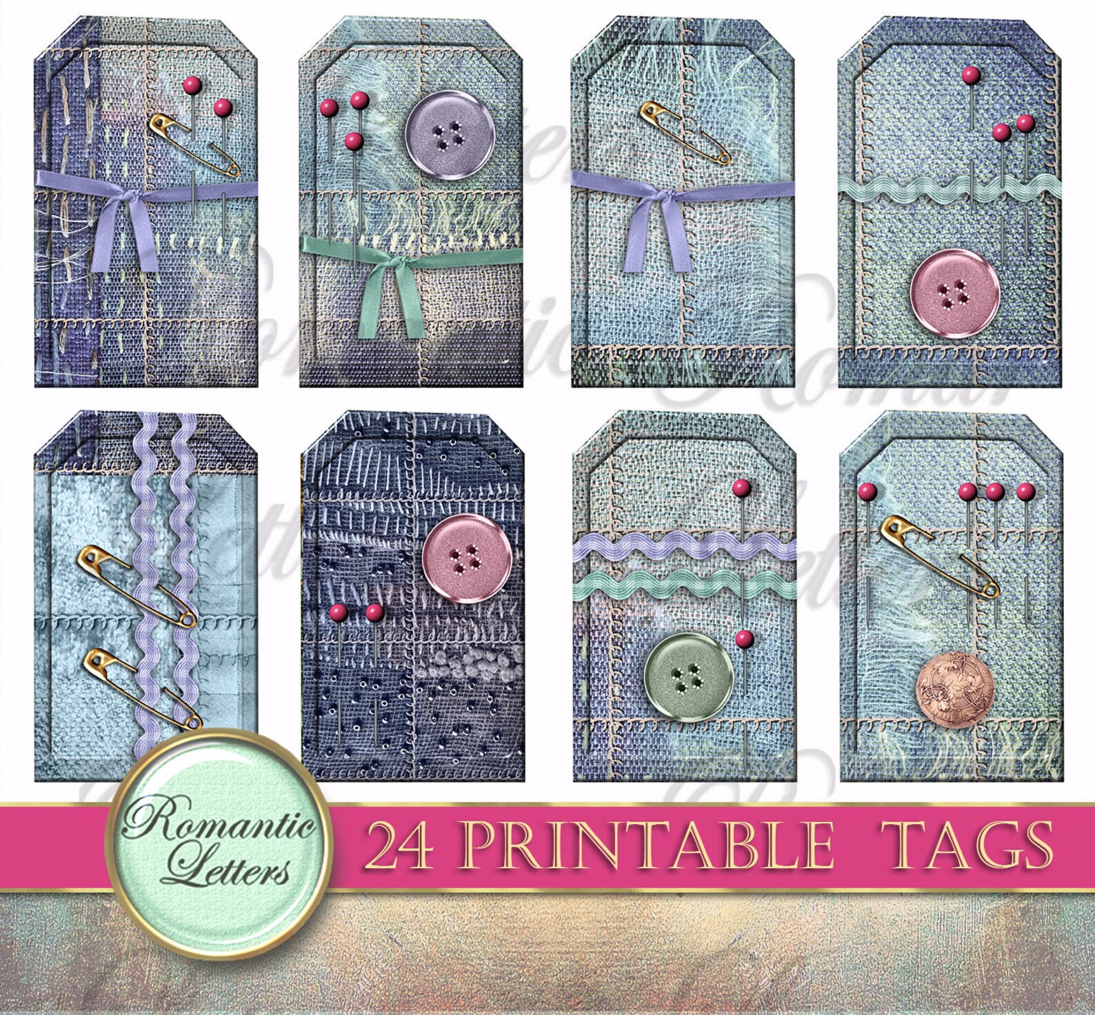 Printable Scrapbook Tags Printable Gift Tags Printable - Etsy