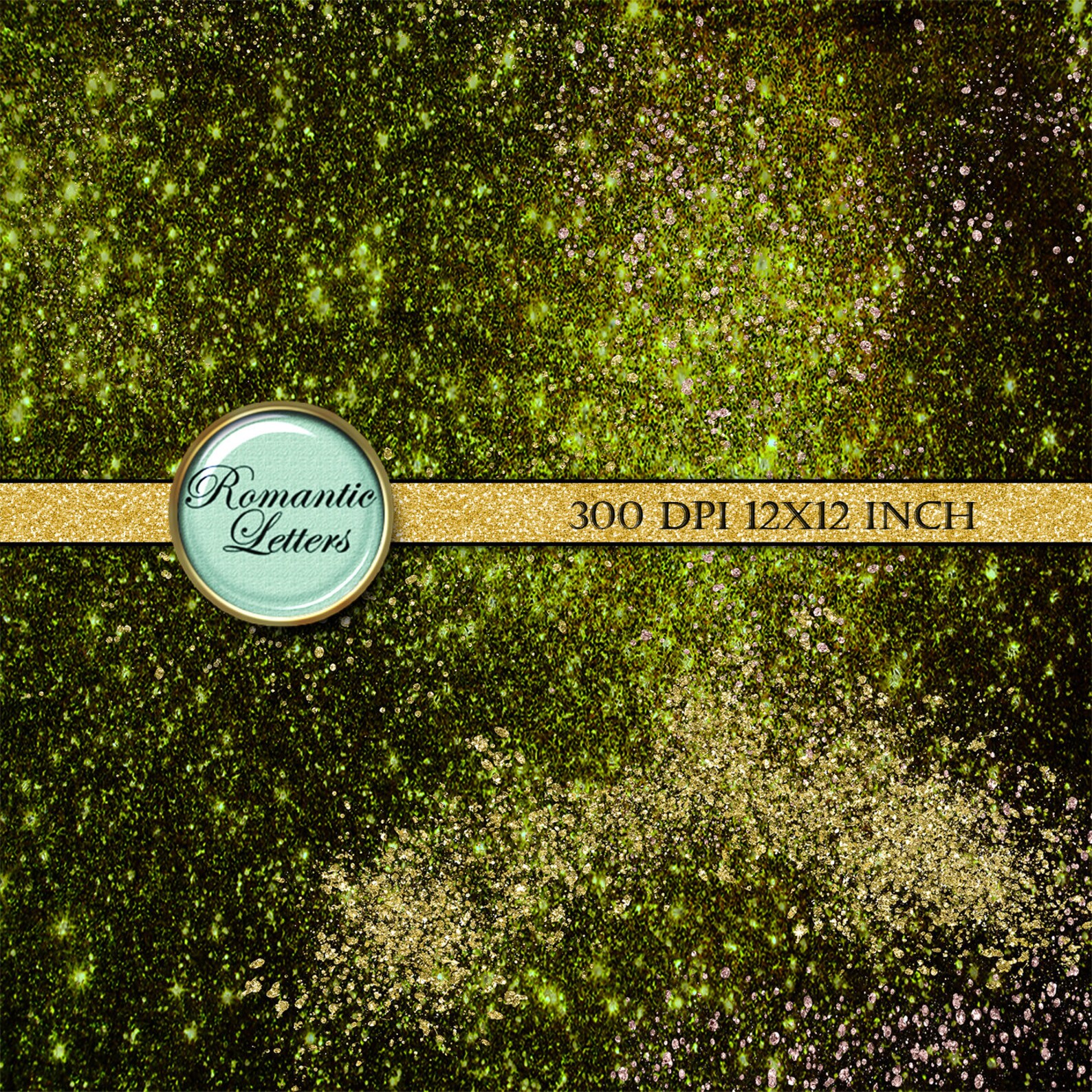 Digital gold glitter paper digital scrapbook paper gold pixie | Etsy