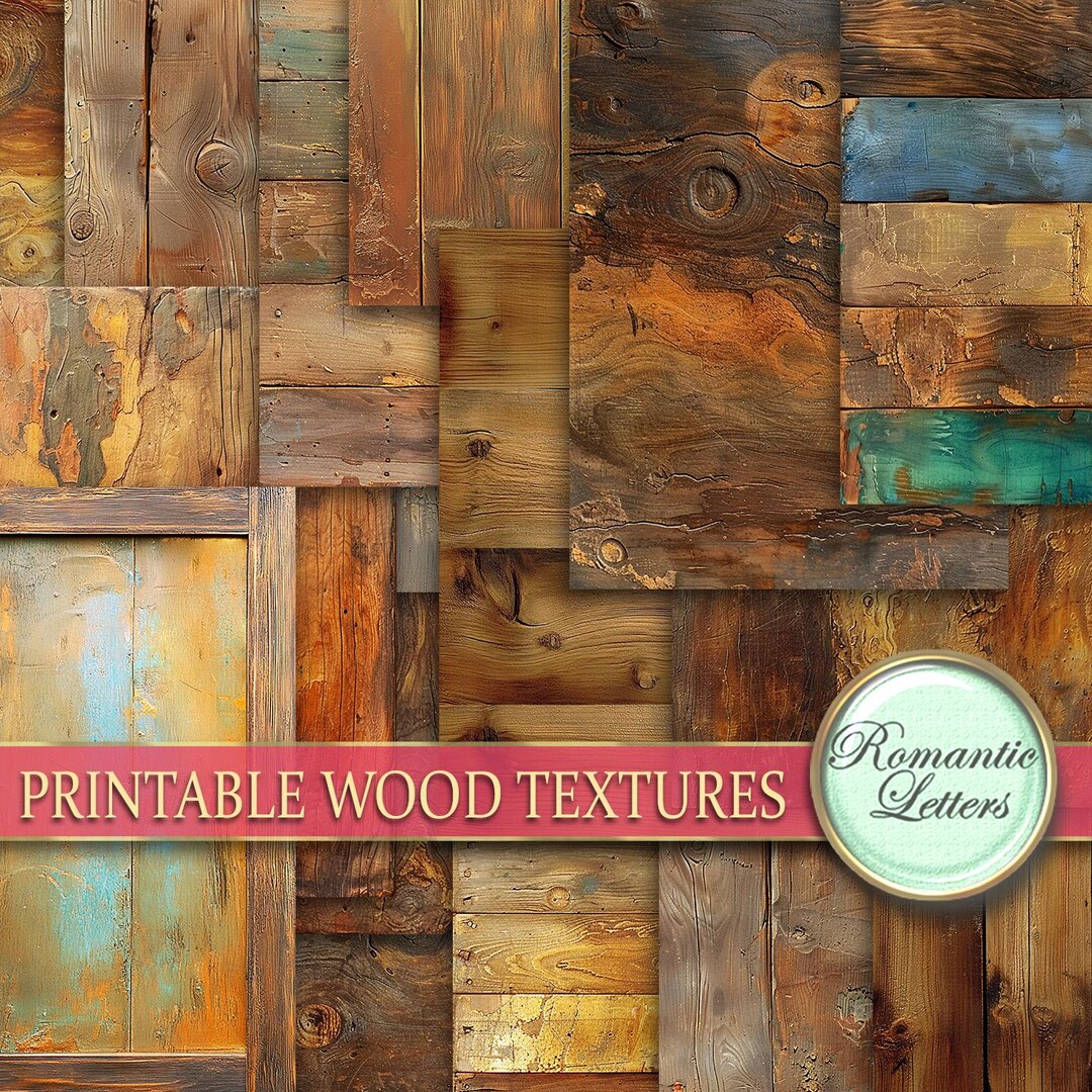 Digital Paper Wood Texture Background Digital Scrapbook Paper Digital ...