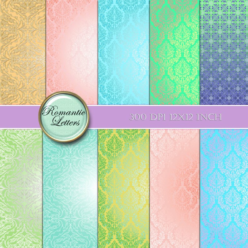 Digital Scrapbook Paper Background Pastel Wallpaper Digital - Etsy