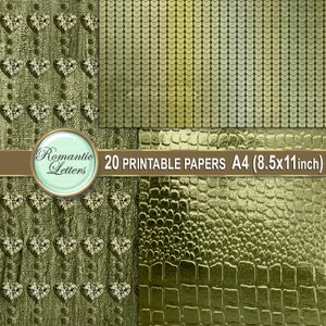 Digital Printable Scrapbook Paper Pack Journal Pages Backgrounds ...