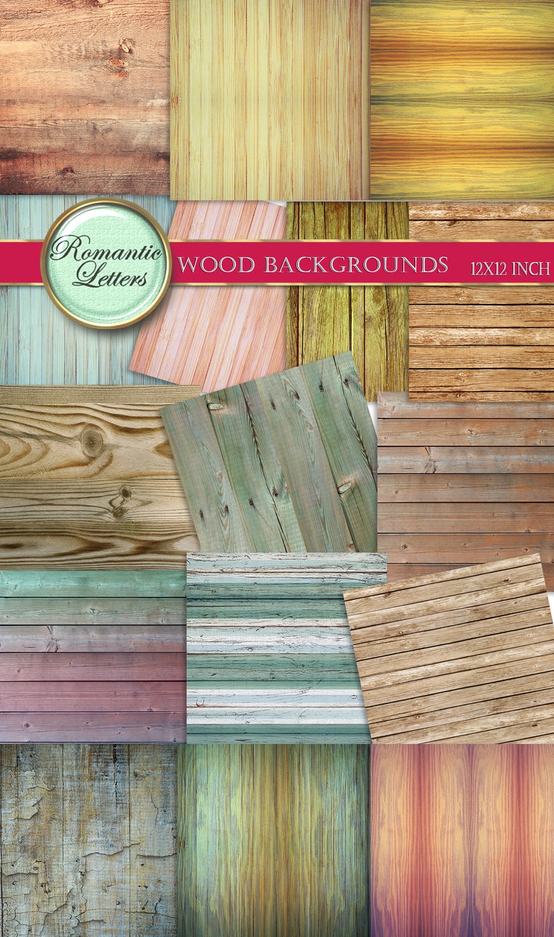 Digital Paper Wood Digital Scrapbook Paper Wood Background Vintage ...