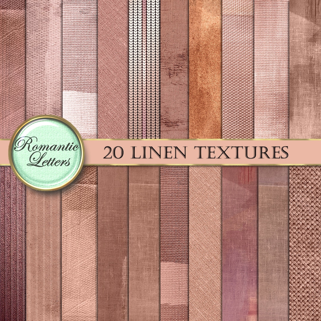 20 Digital Linen Texture Digital Scrapbook Paper Pack Burlap Paper ...