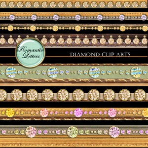 Digital Borders Clip Art Diamond Clip Art Gold Lace Frame Digital ...