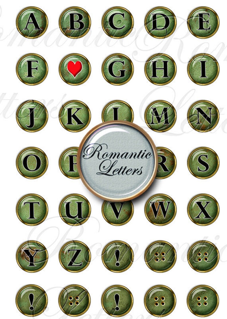 Digital Scrapbook Alphabet Digital Clip Art Digital Letters - Etsy