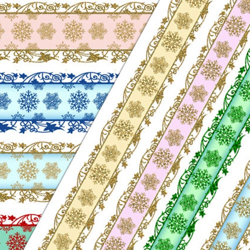 Digital Scrapbook Clip Art Borders Digital Clip Art Gold Lace - Etsy