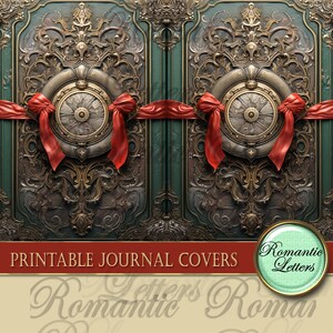 Printable Christmas Journal Covers Digital Scrapbooking Paper Printable ...