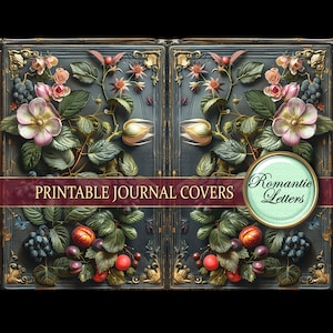 Printable Journal Covers Digital Printable Junk Journal Cover Old Book ...