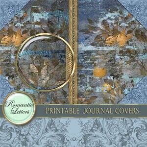 Printable Junk Journal Covers Kit Digital Printable Vintage Paper A4 ...