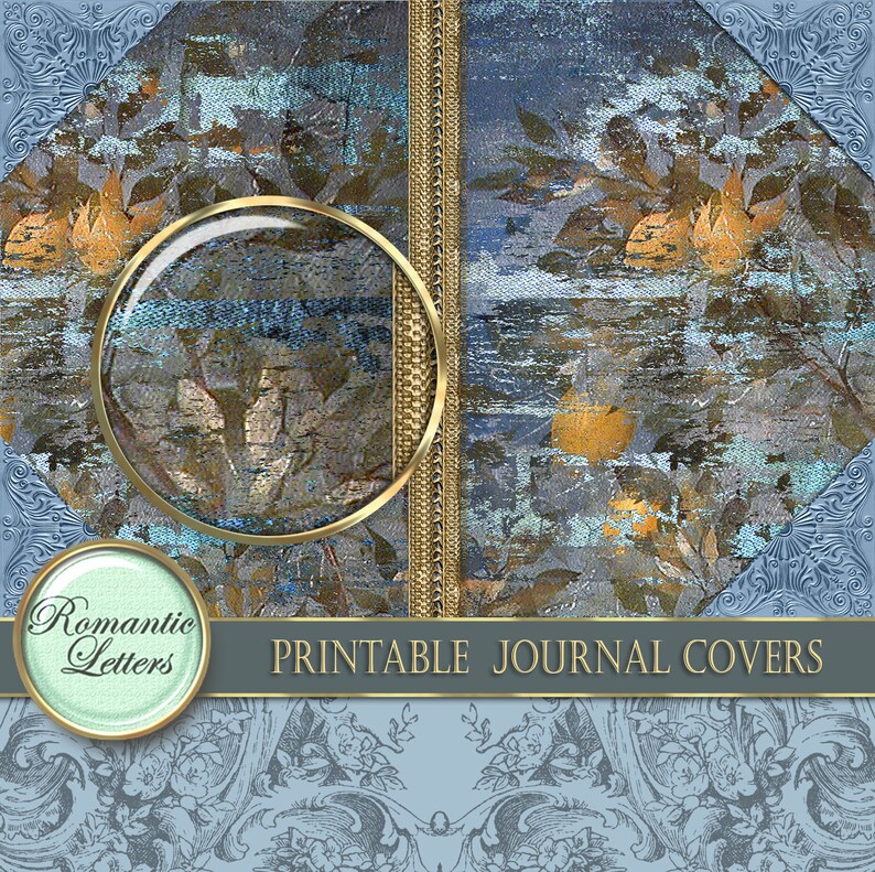 Printable Junk Journal Covers Kit Digital Printable Vintage Paper A4 ...