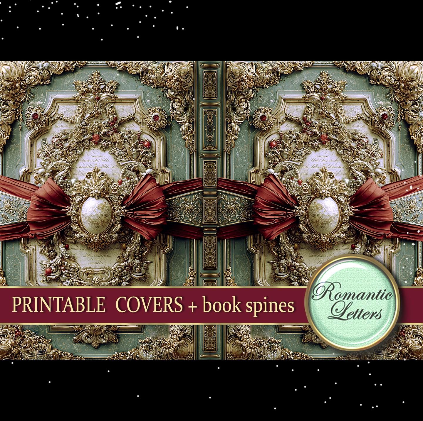 Printable Christmas Journal Covers Digital Scrapbook Paper Junk Journal ...