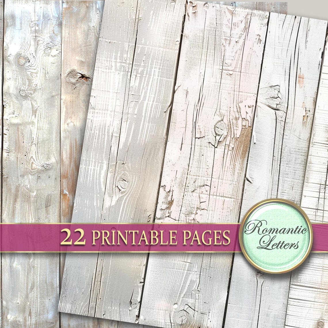 Digital Paper White Wood Digital Scrapbook Paper Pack White Wood ...
