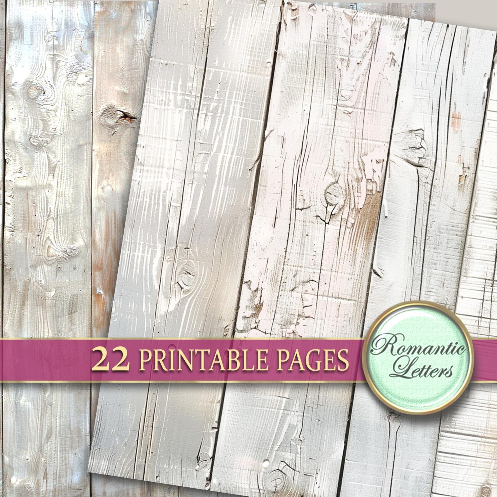 Digital Paper White Wood Digital Scrapbook Paper Pack White Wood ...