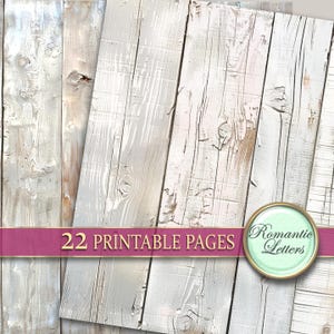 Digital Paper White Wood Digital Scrapbook Paper Pack White Wood ...