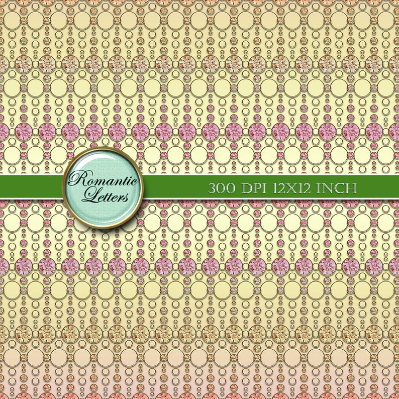 Digital Scrapbook Background Paper Pack Glam Diamond Crystal - Etsy