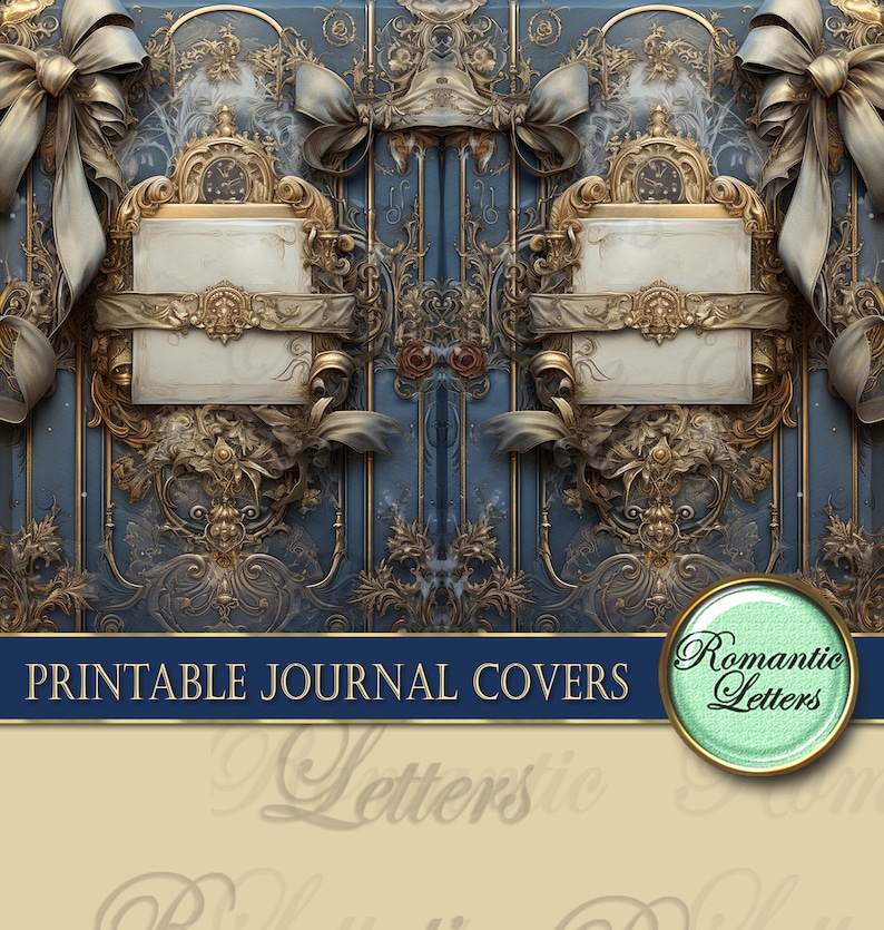 Printable Christmas Journal Covers Digital Scrapbooking Paper Printable ...