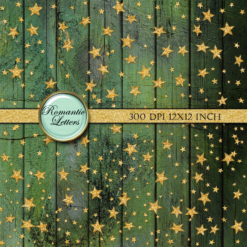 Digital Gold Glitter Paper Digital Scrapbook Paper Gold Pixie Dust ...