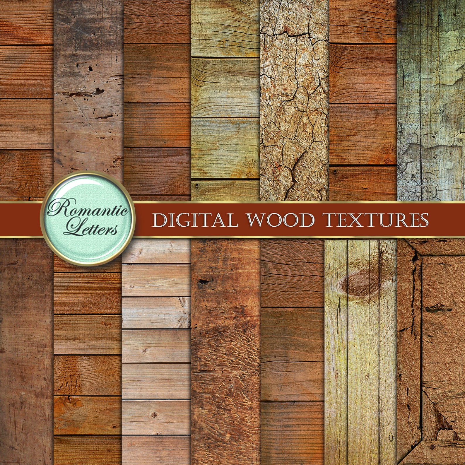Wood Texture Digital Paper Pack Scrapbooking Digital Paper Wood ...