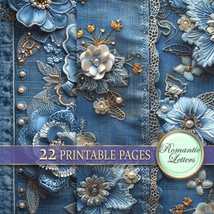 Digital Printable Scrapbook Paper Pack Junk Journal Paper Patchwork ...