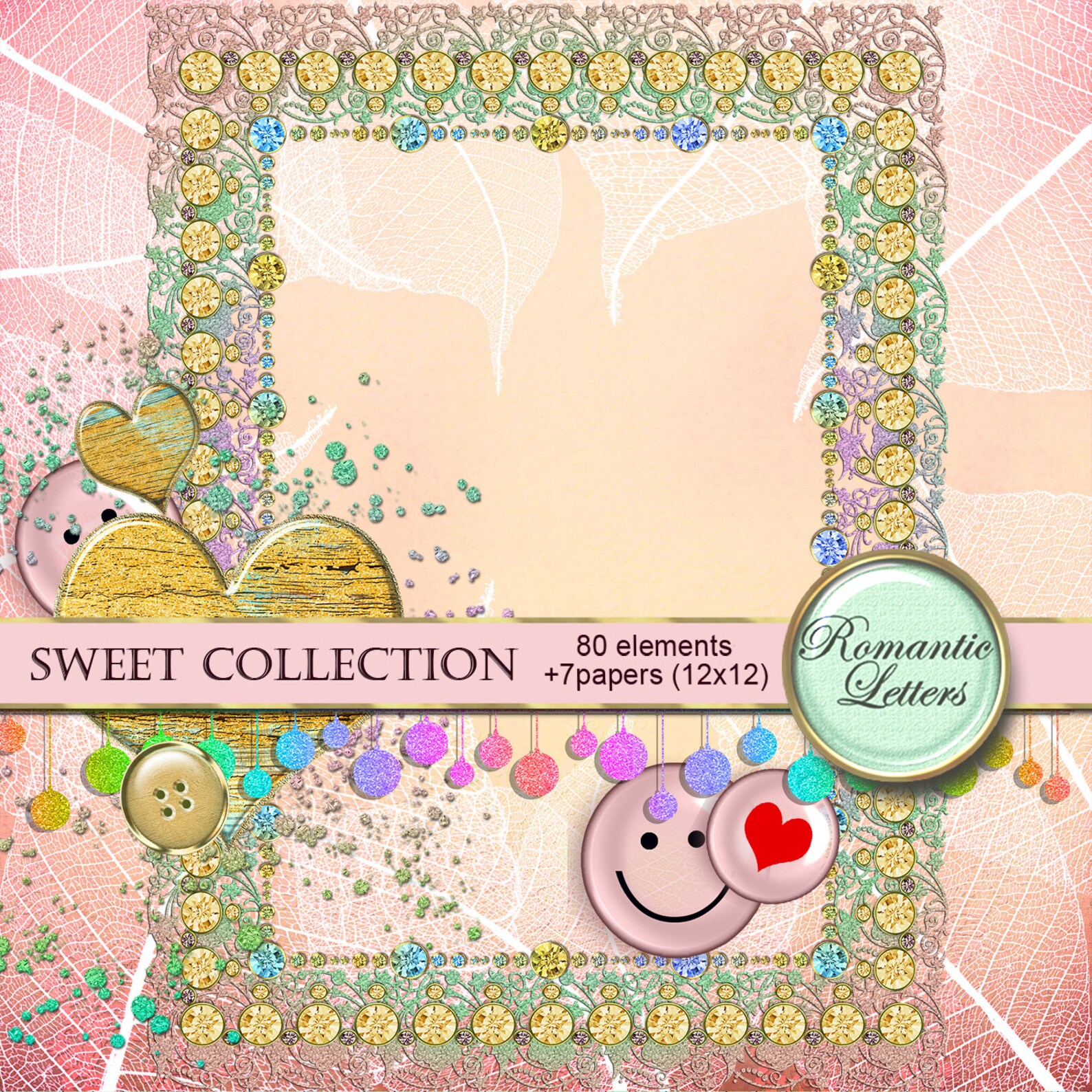 Digital Scrapbooking Kit Digital Clip Art Alphabet Printable | Etsy