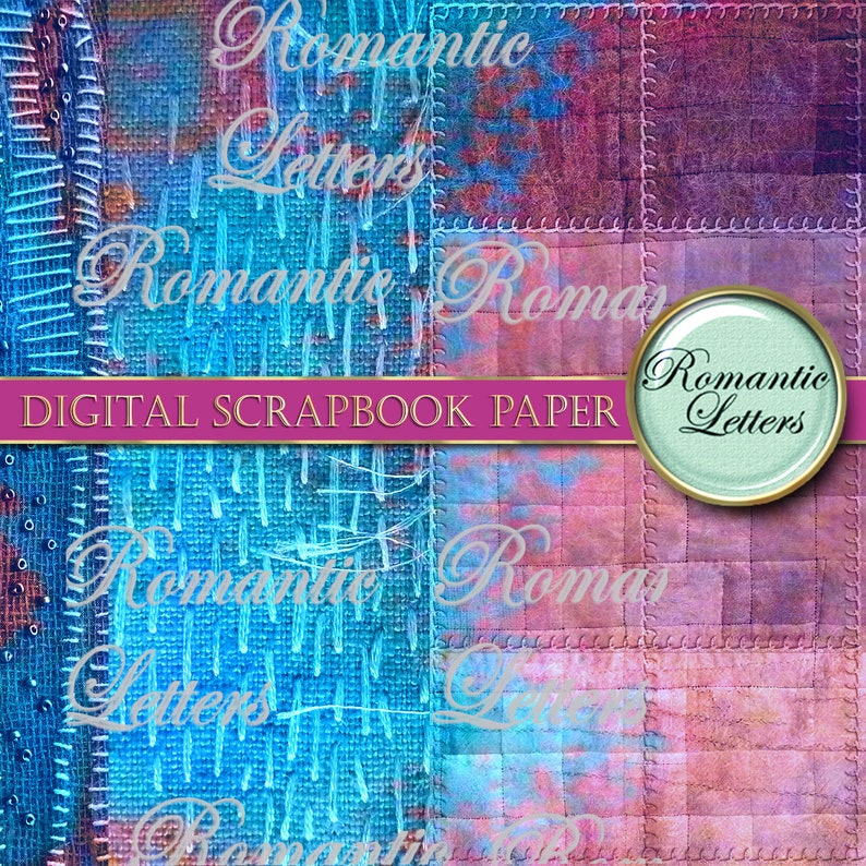 Digital Printable Scrapbook Paper Pack Background Download | Etsy