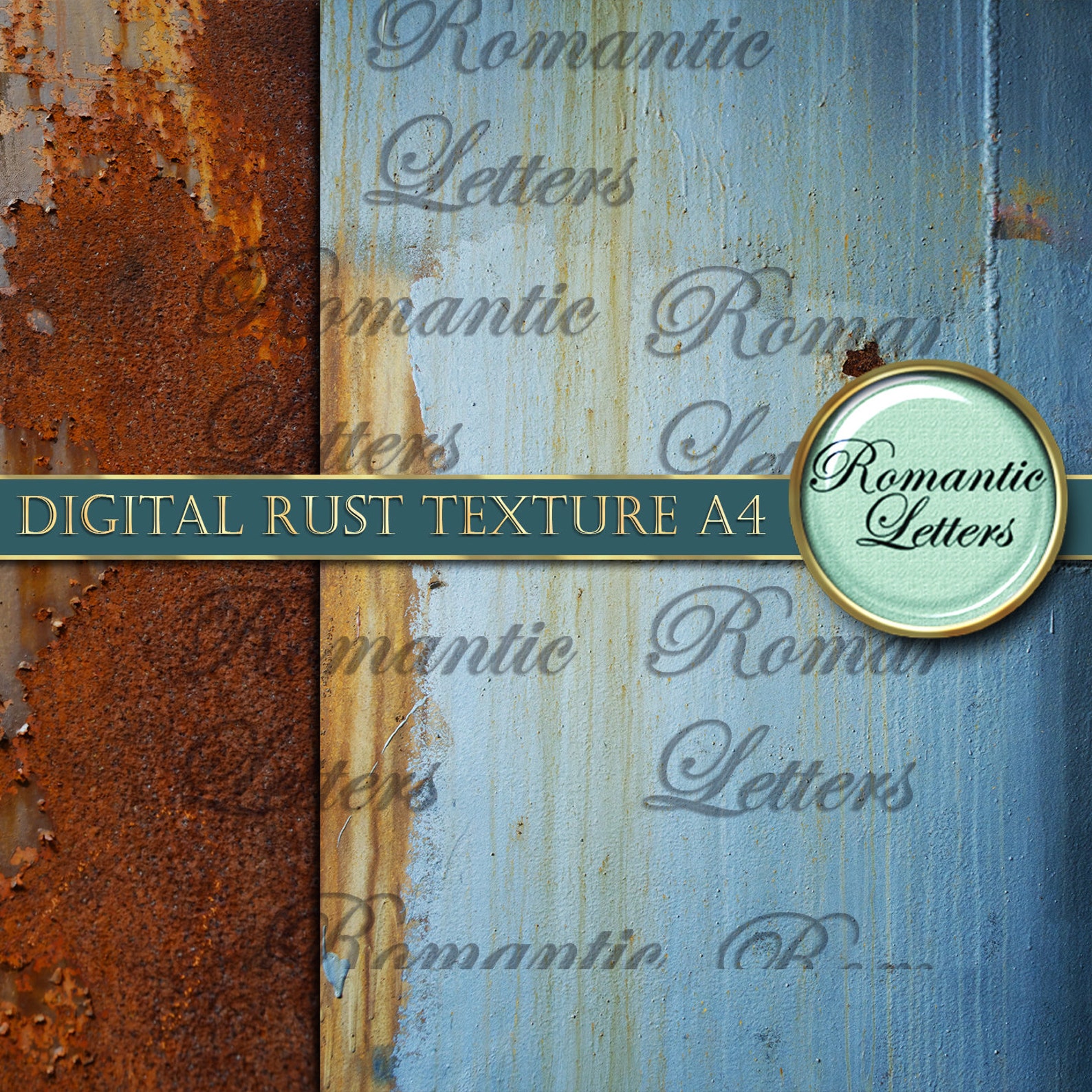 Digitales Papier Pack Rost Textur Grunge digitale Fotografie | Etsy