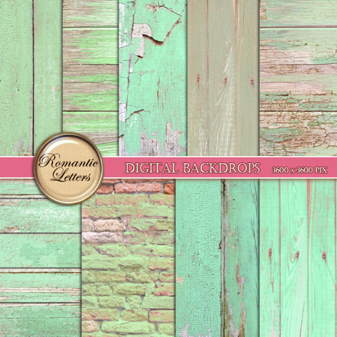 Wood Digital Paper Pack Wood Texture Scrapbook Background - Etsy