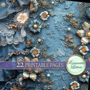 Digital Printable Scrapbook Paper Pack Junk Journal Paper Patchwork ...