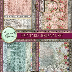 Printable Junk Journal Pages Digital Scrapbook Background Paper Digital ...