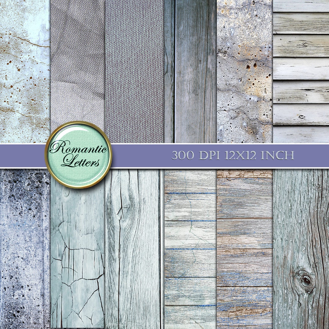 Wood Digital Paper Pack Digital Scrapbook Background Paper Distressed ...