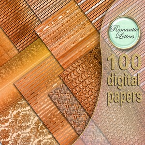 100 Digital Papers Printable Texture Digital Scrapbooking Background ...